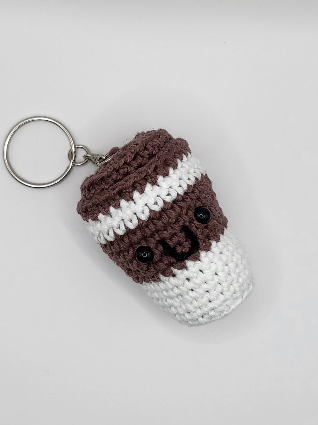 Crochet Coffee Cup Keychain - Etsy