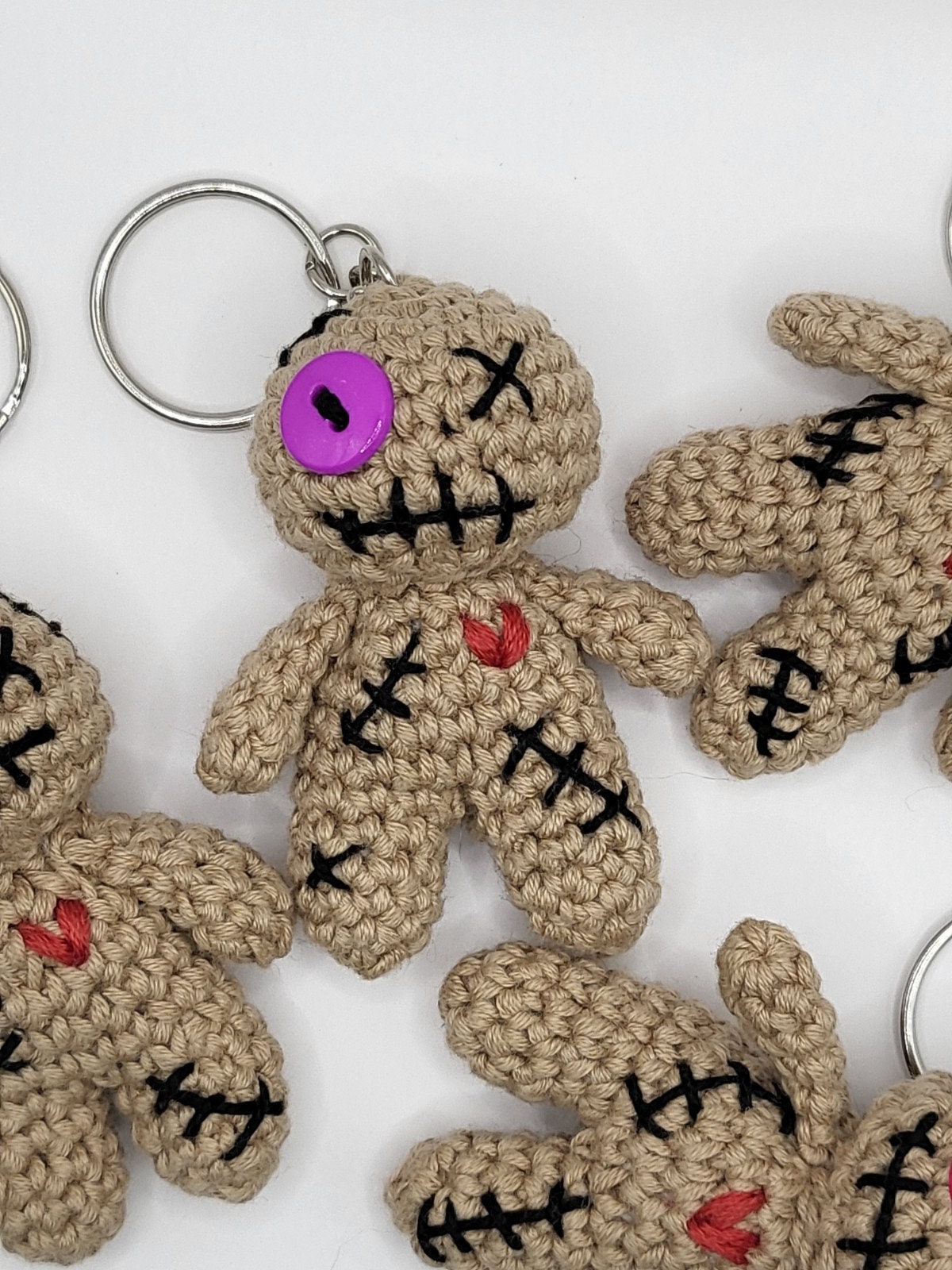 Crochet Voodoo Doll Keychain - Etsy