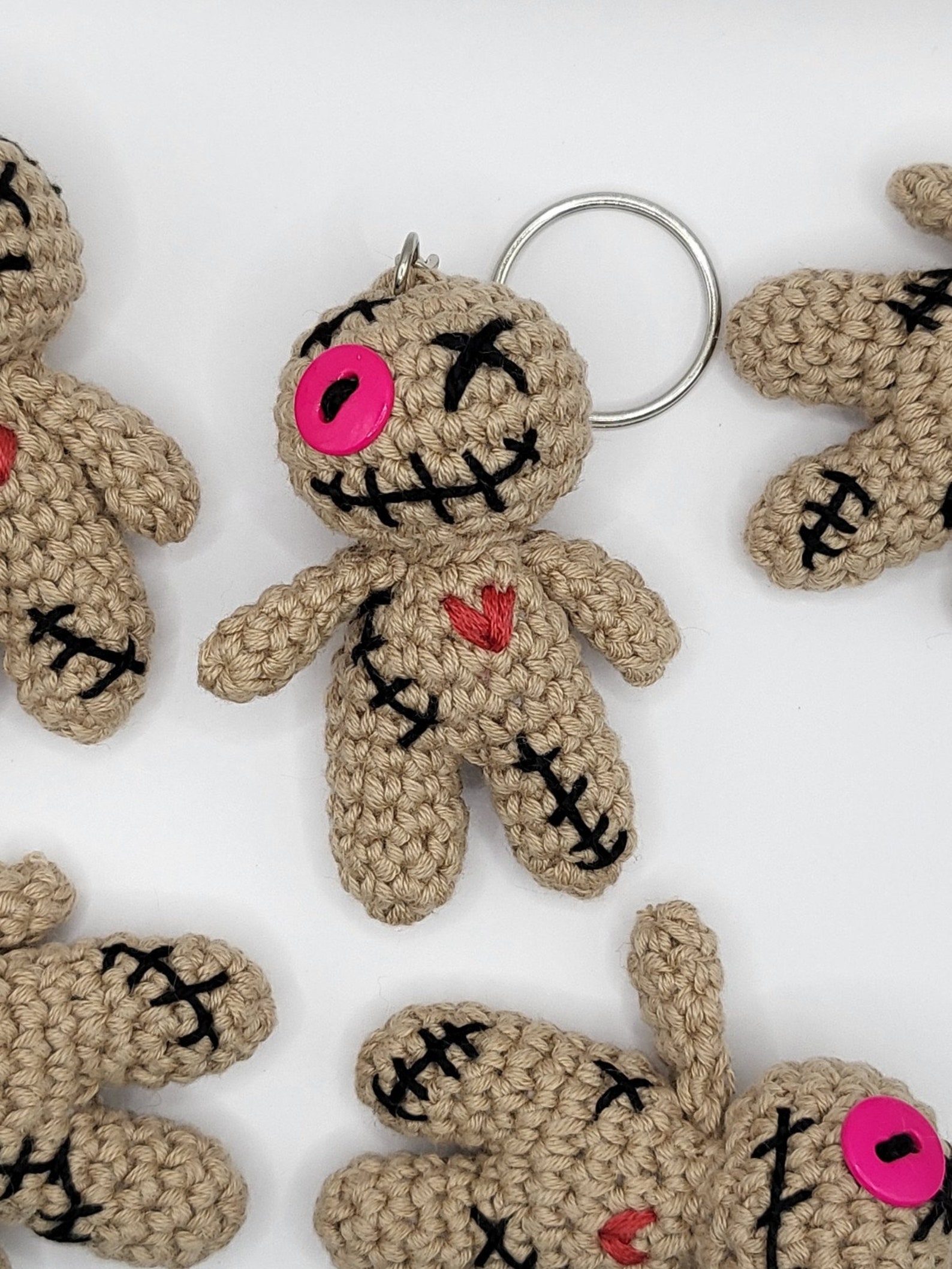 Crochet Voodoo Doll Keychain - Etsy