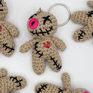 Crochet Voodoo Doll Keychain - Etsy