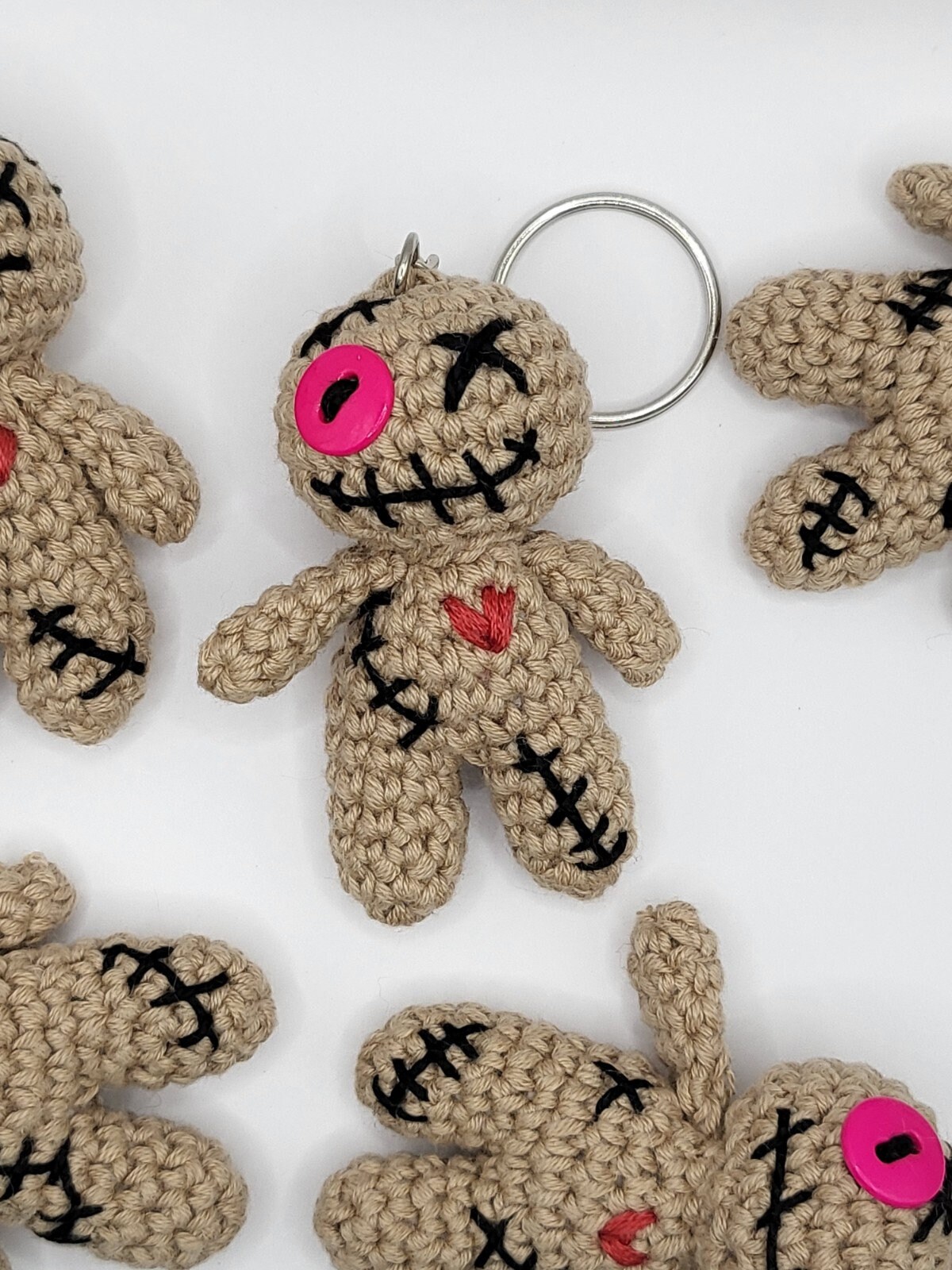 Crochet Voodoo Doll Keychain - Etsy