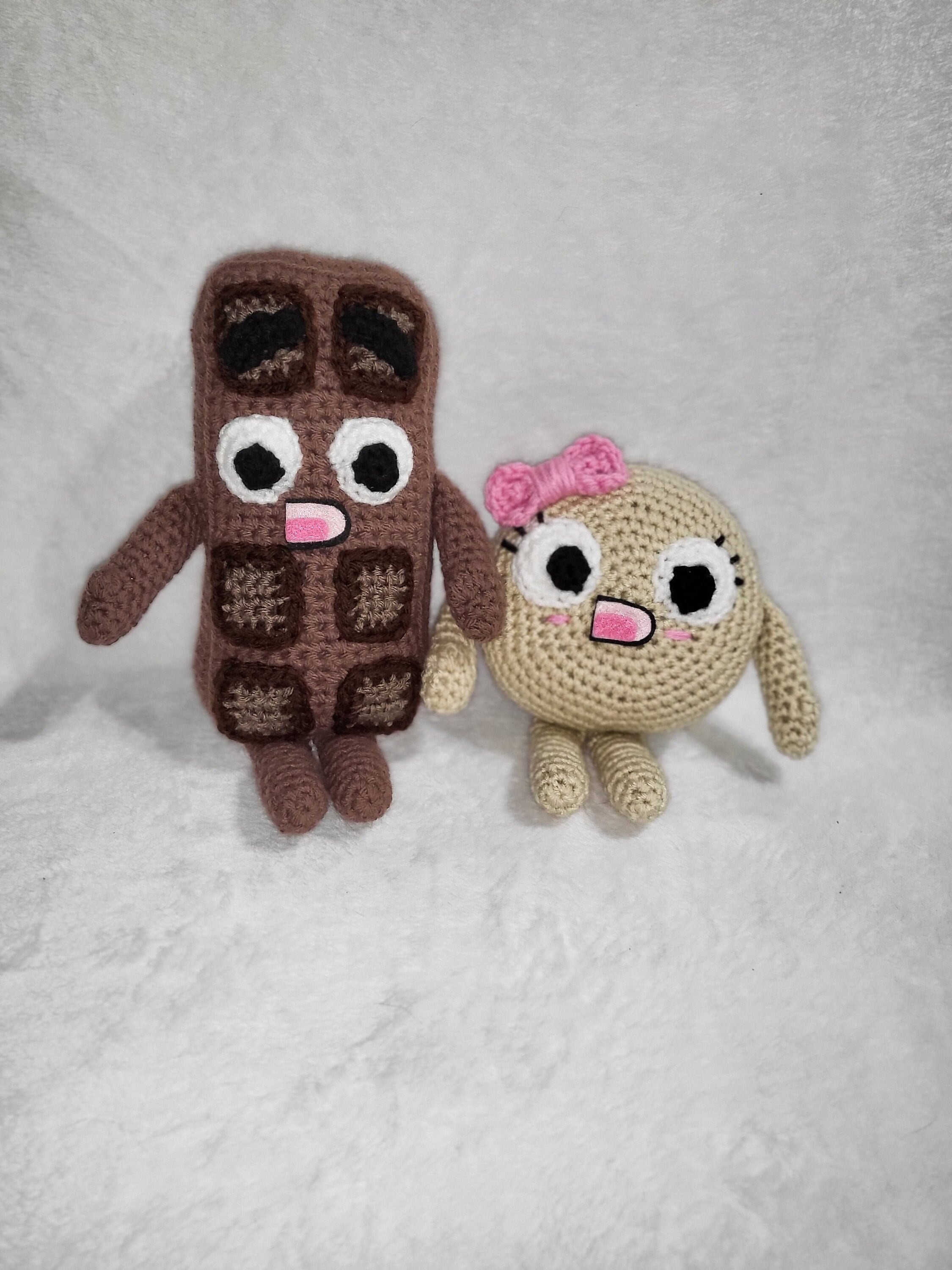 Crochet Choco and Pancake Plushie Set - Etsy