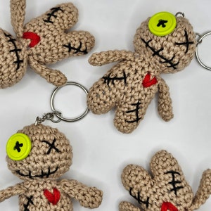 Crochet Voodoo Doll Keychain - Etsy