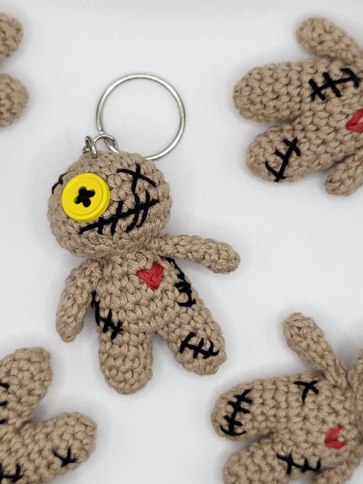 Crochet Voodoo Doll Keychain - Etsy