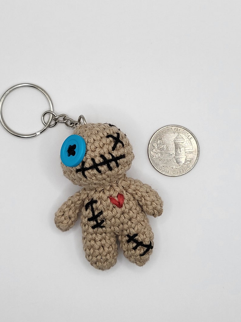 Crochet Voodoo Doll Keychain - Etsy