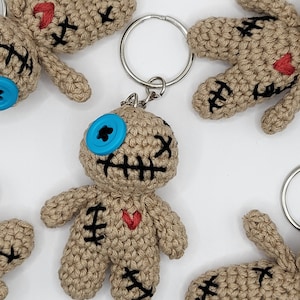 Crochet Voodoo Doll Keychain - Etsy