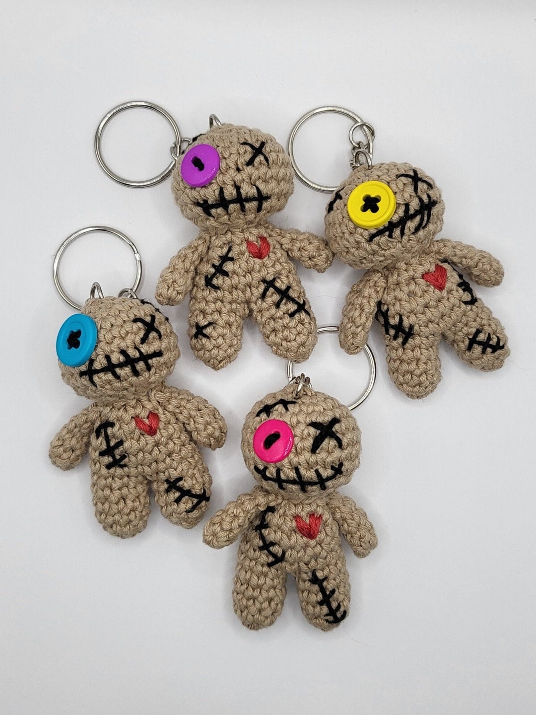 Crochet Voodoo Doll Keychain - Etsy
