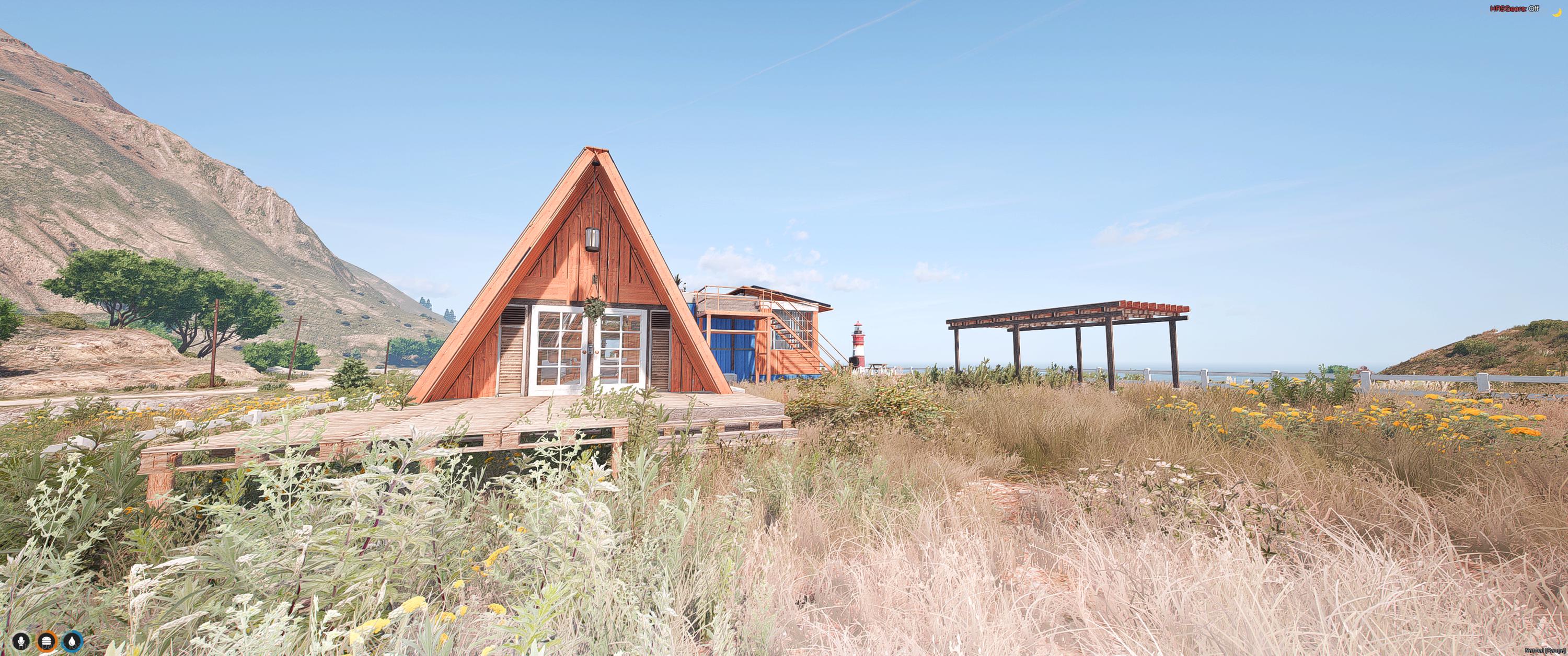 Fivem A-frame Beach House MLO | Coastal Cabin Interior & Oceanfront ...