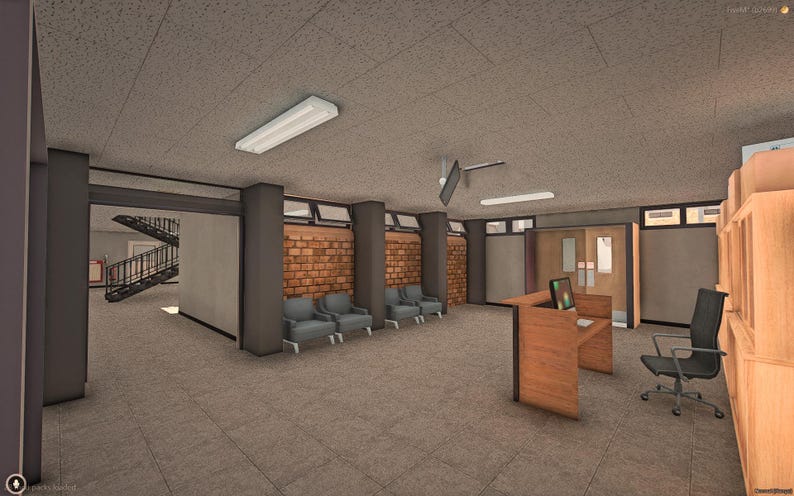 Fivem Fire Station MLO | Modern GTA V Firehouse Map | Custom Interior ...
