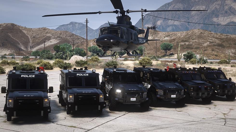 Fivem SWAT Car Pack | Tactical Police Vehicles + Helicopter | Templates ...