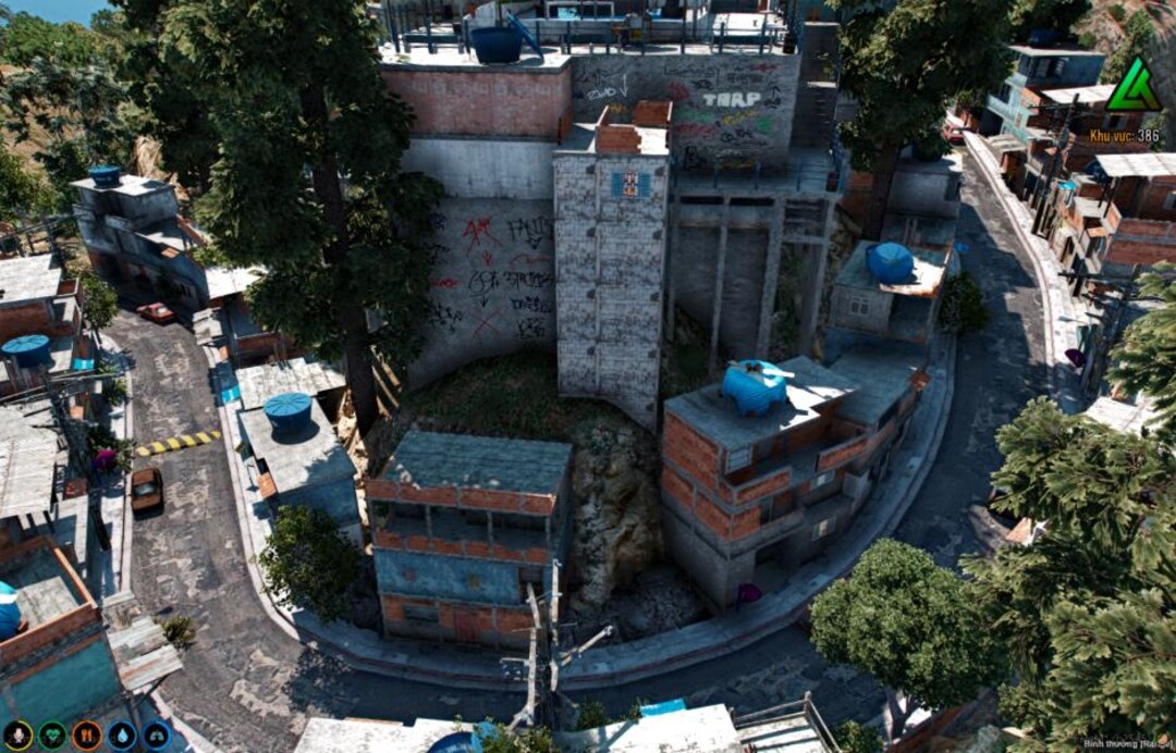 Favelas Fivem | Large Hilltop Gang Zone Map | Custom South American ...