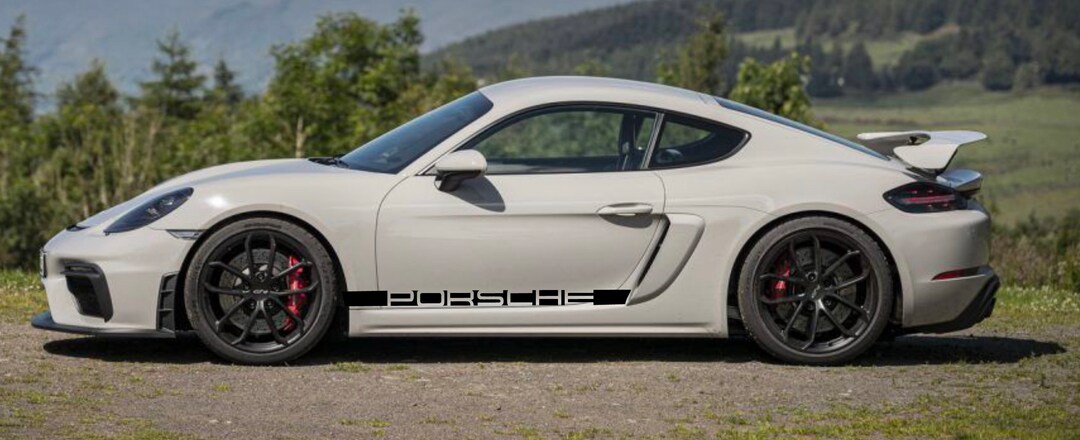 Font Stripe Custom Side Decals for Porsche Cayman 2015-2023 - Etsy