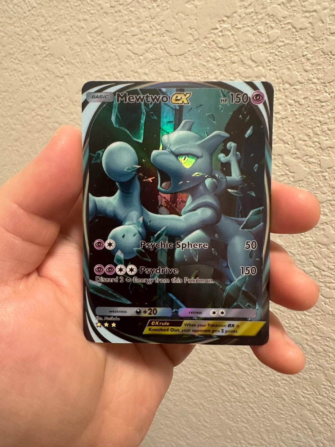 Mewtwo EX Immersive Custom Pokémon TCG Proxy Card - Holographic Replica ...