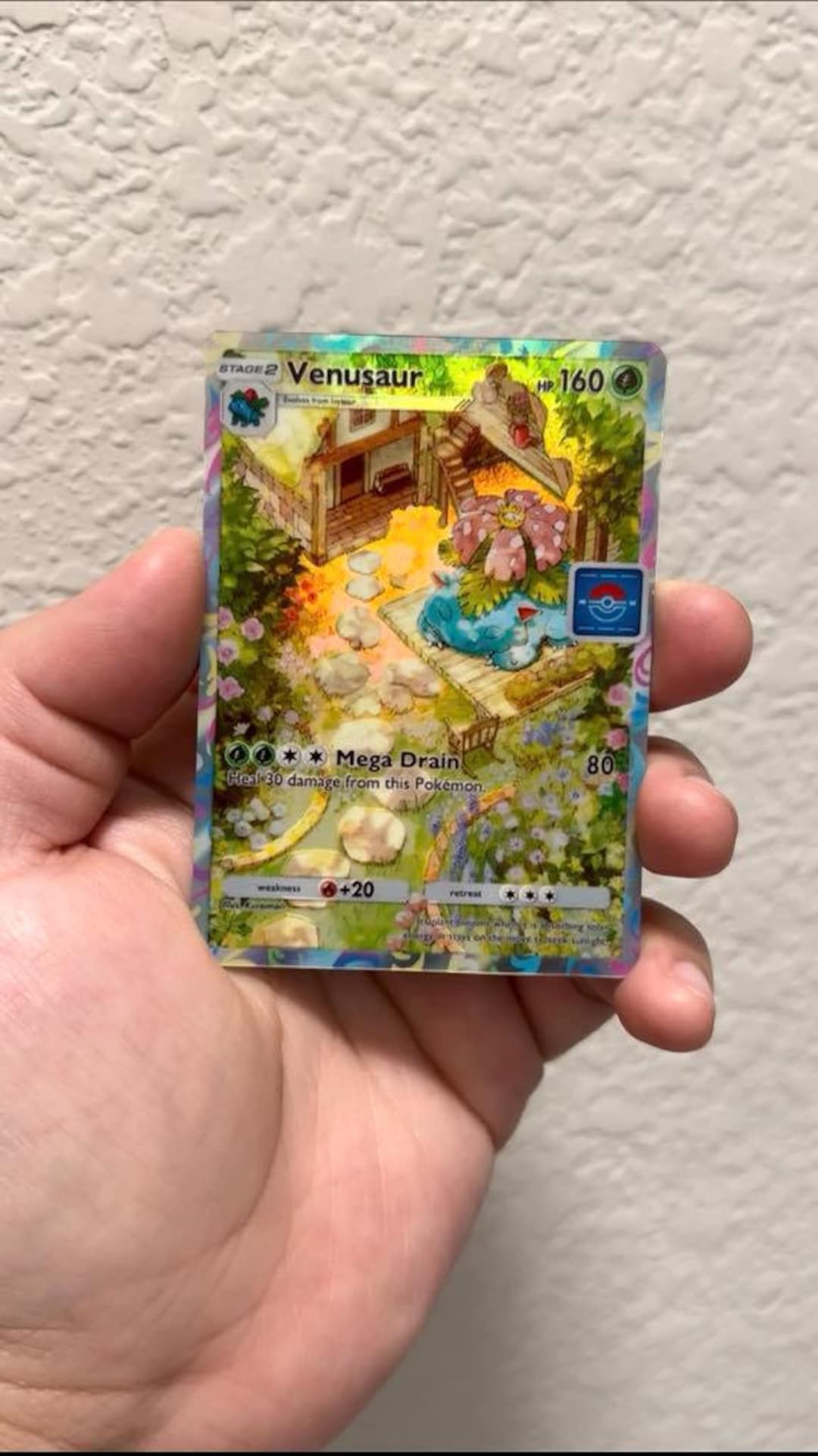 Venusaur Full Art Promo Custom Pokémon TCG Proxy Card Holographic ...