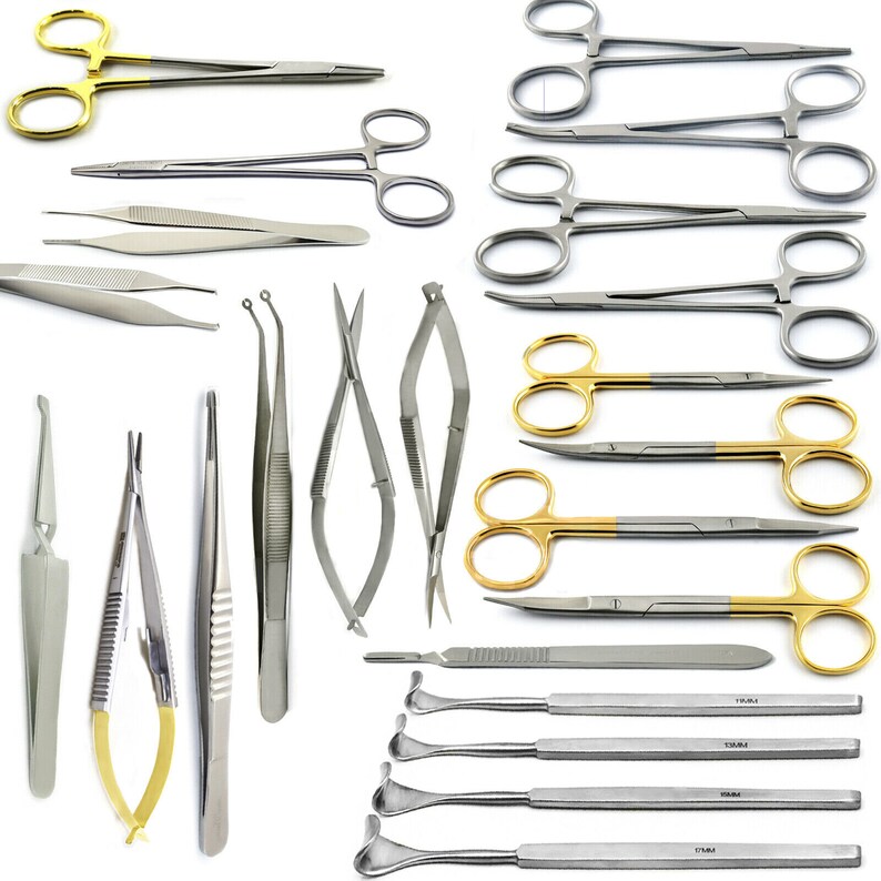 Blepharoplasty Instruments Kit Micro Eye Surgery Ophthalmic Eyelid ...