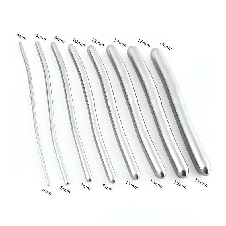 8pcs Hegar Uterine Sounds Dilator Set 3mm-18mm Double Ended With Free Carrying Case, Sounding ...