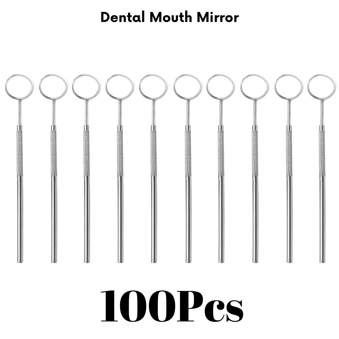 100pcs/set Premium 12 Pcs Dental Mouth MIRROR #5 With HANDLE Dental ...