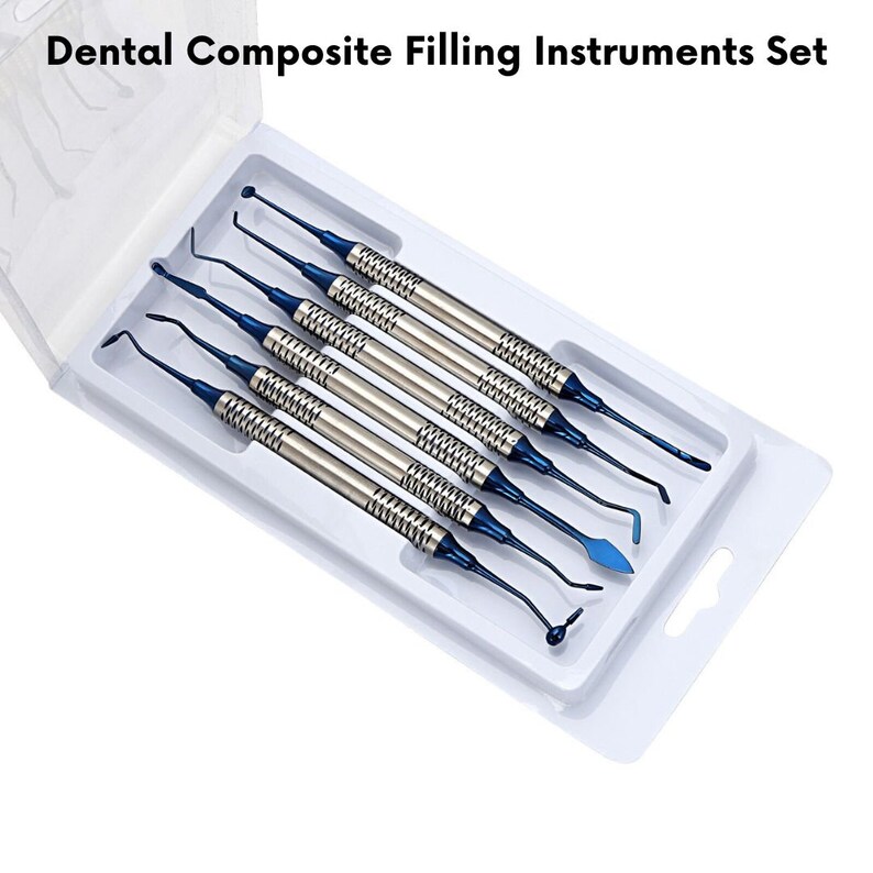 10x Dental Composite Filling Set 6pcs/set Dental Composite Resin ...