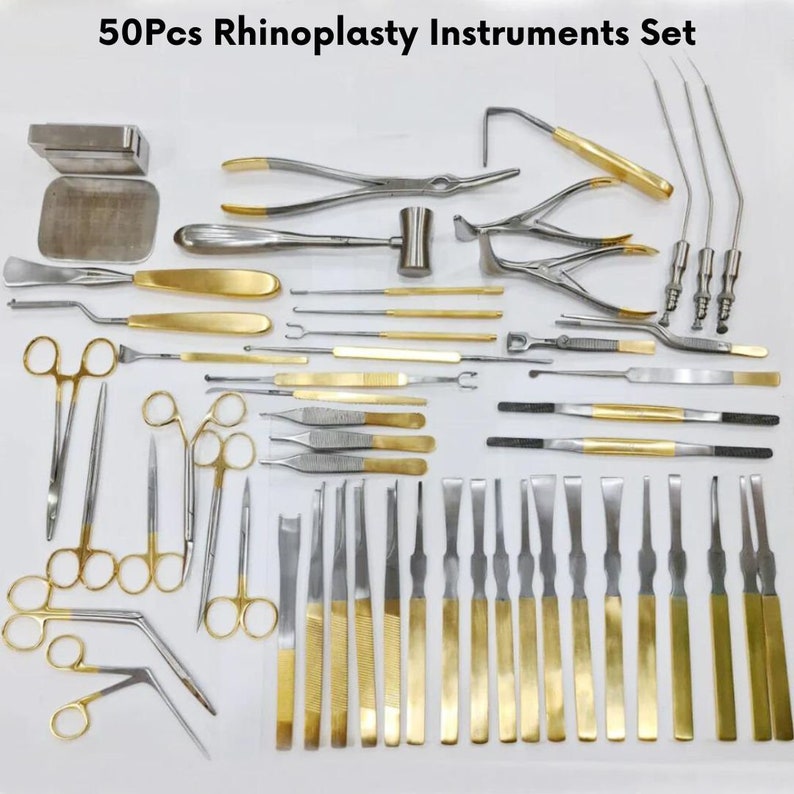Premium Quality Stainless Steel Rhinoplasty Instruments Set 50 Pcs of ...