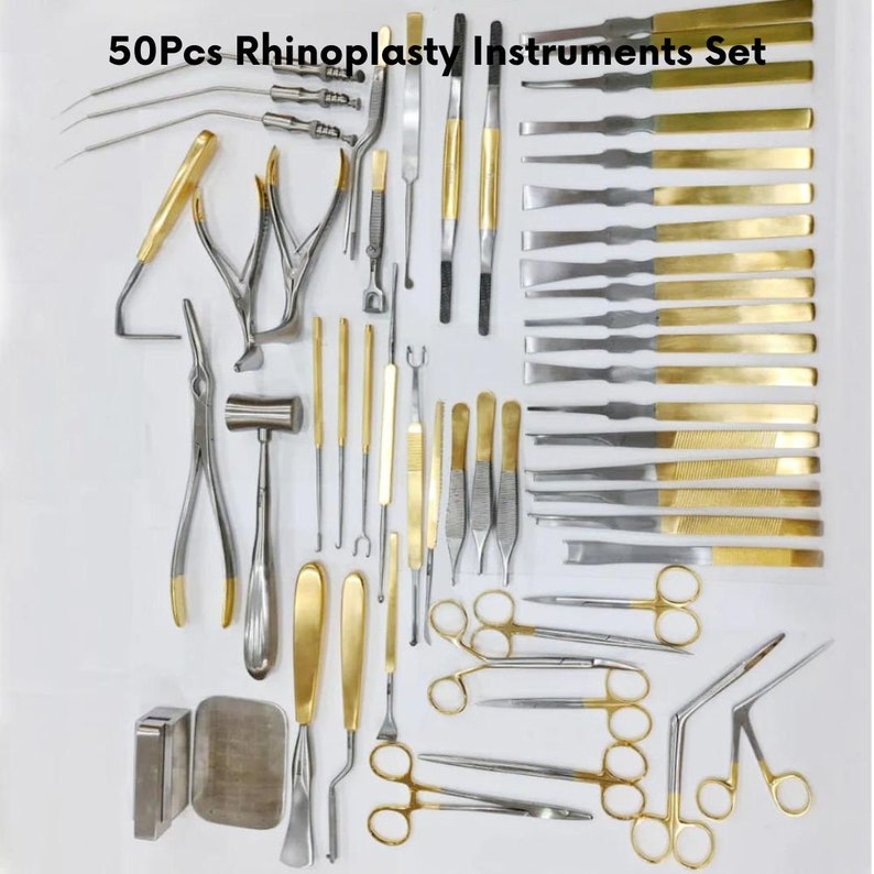 Premium Quality Stainless Steel Rhinoplasty Instruments Set 50 Pcs of ...
