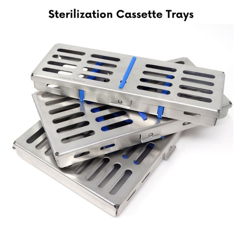 Autoclavable Sterilization Cassette Tray Rack Set of 3 for 5, 7 & 10 ...
