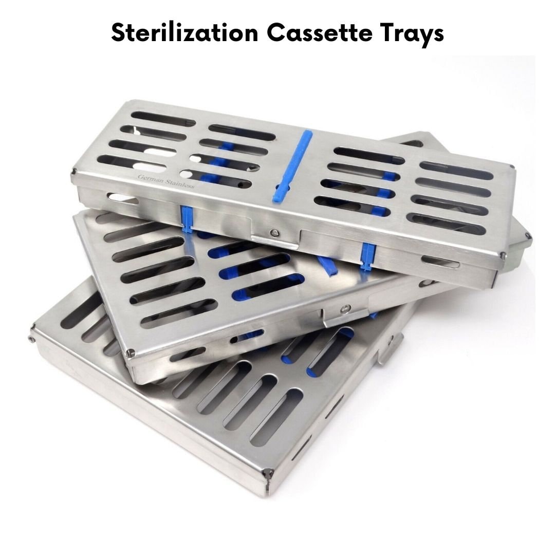 Autoclavable Sterilization Cassette Tray Rack Set of 3 for 5, 7 & 10 ...