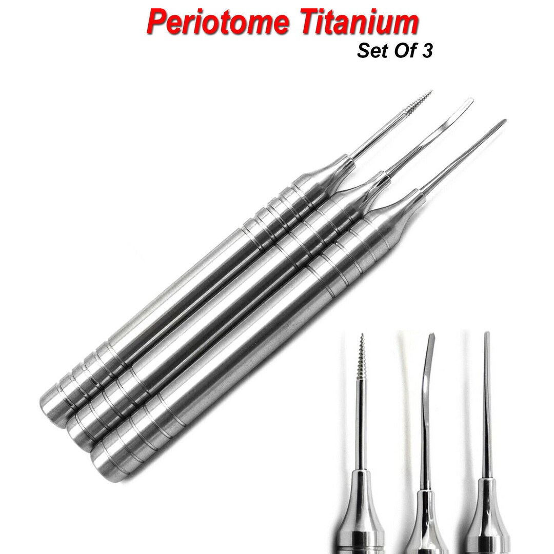 Dental Flex Periotome Titanium Set of 3 Teeth Extraction Set Tooth ...