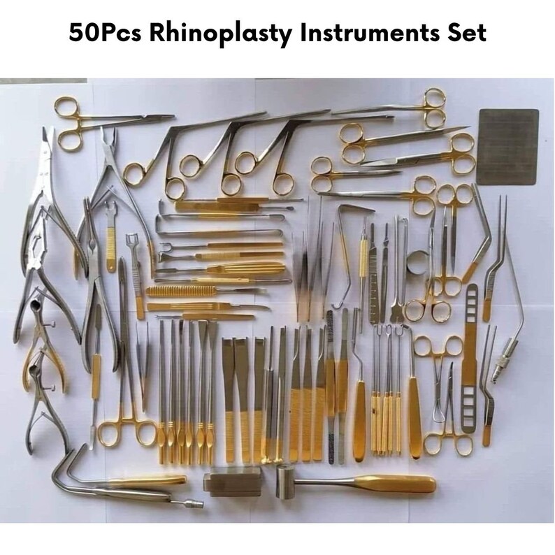 Premium Quality Stainless Steel Rhinoplasty Instruments Set 50 Pcs of ...