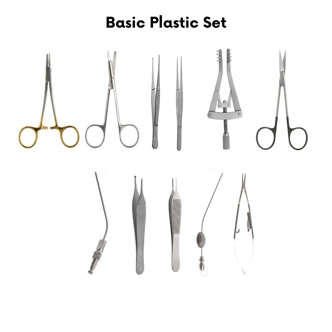 Basic Plastic Surgery Instruments Set High Quality Stainless Steel ...