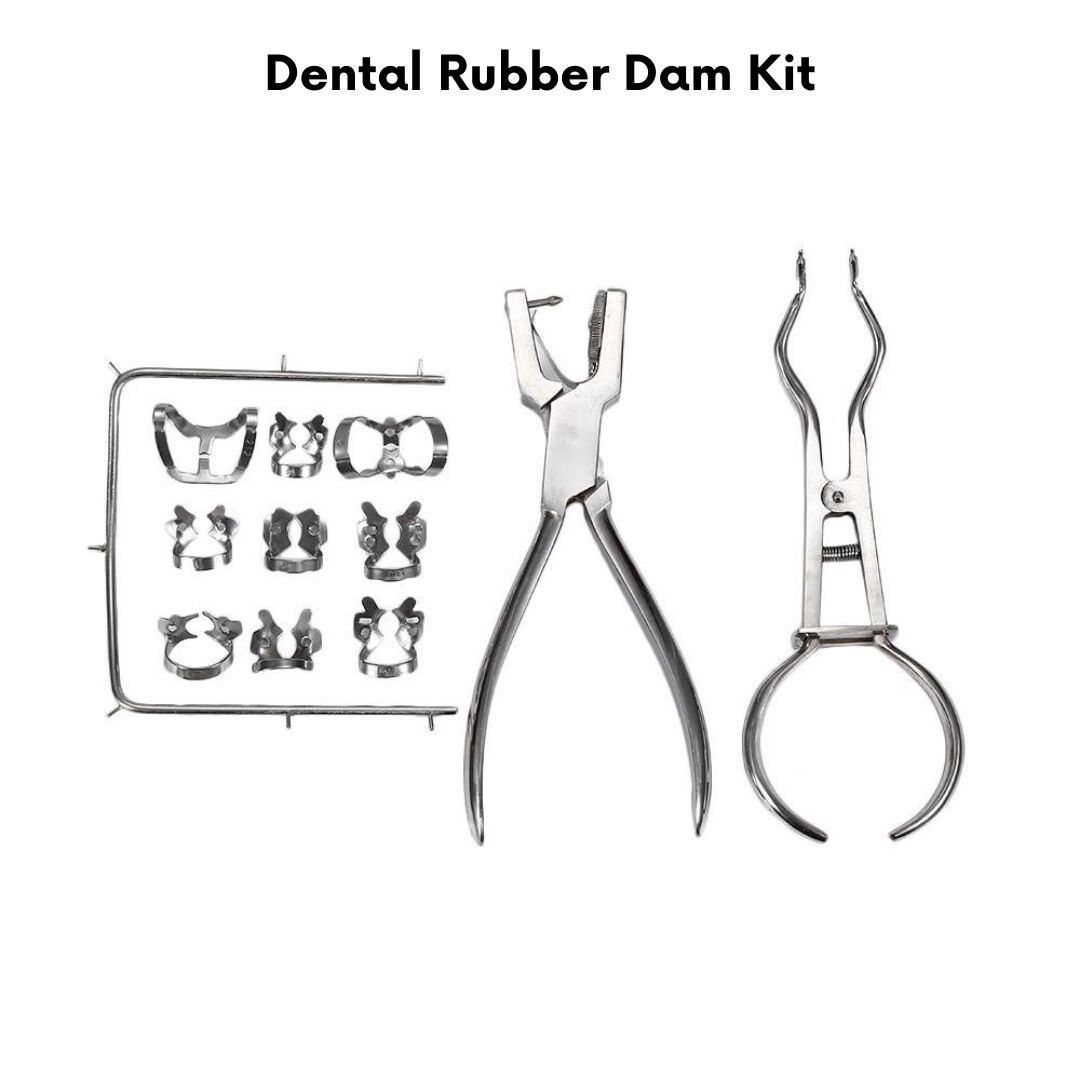 Dental Rubber Dam Clamps Forceps Frame Rubber Dam Kit Dental Stainless ...