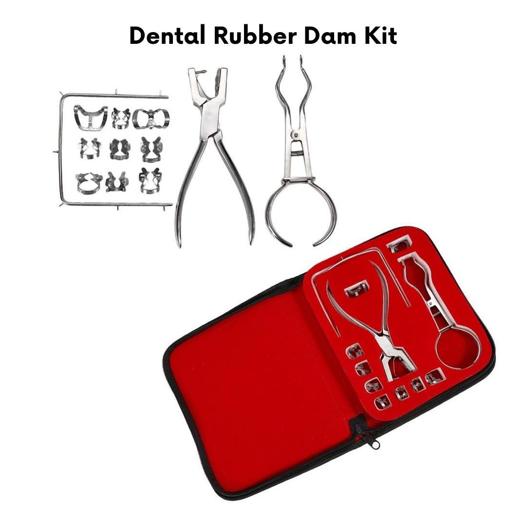 Dental Rubber Dam Instrument Set Stainless Steel Rubber Dam Clamps ...