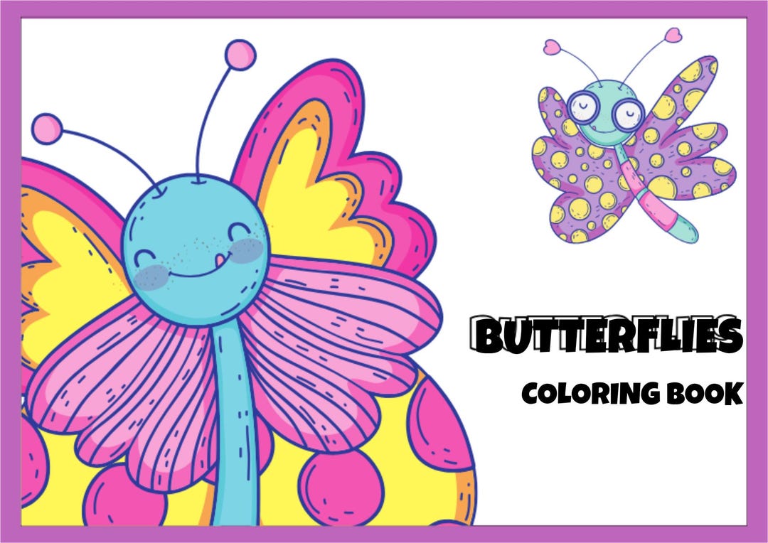 Colorful Butterflies: Creative Coloring Book,enchanting Butterfly ...