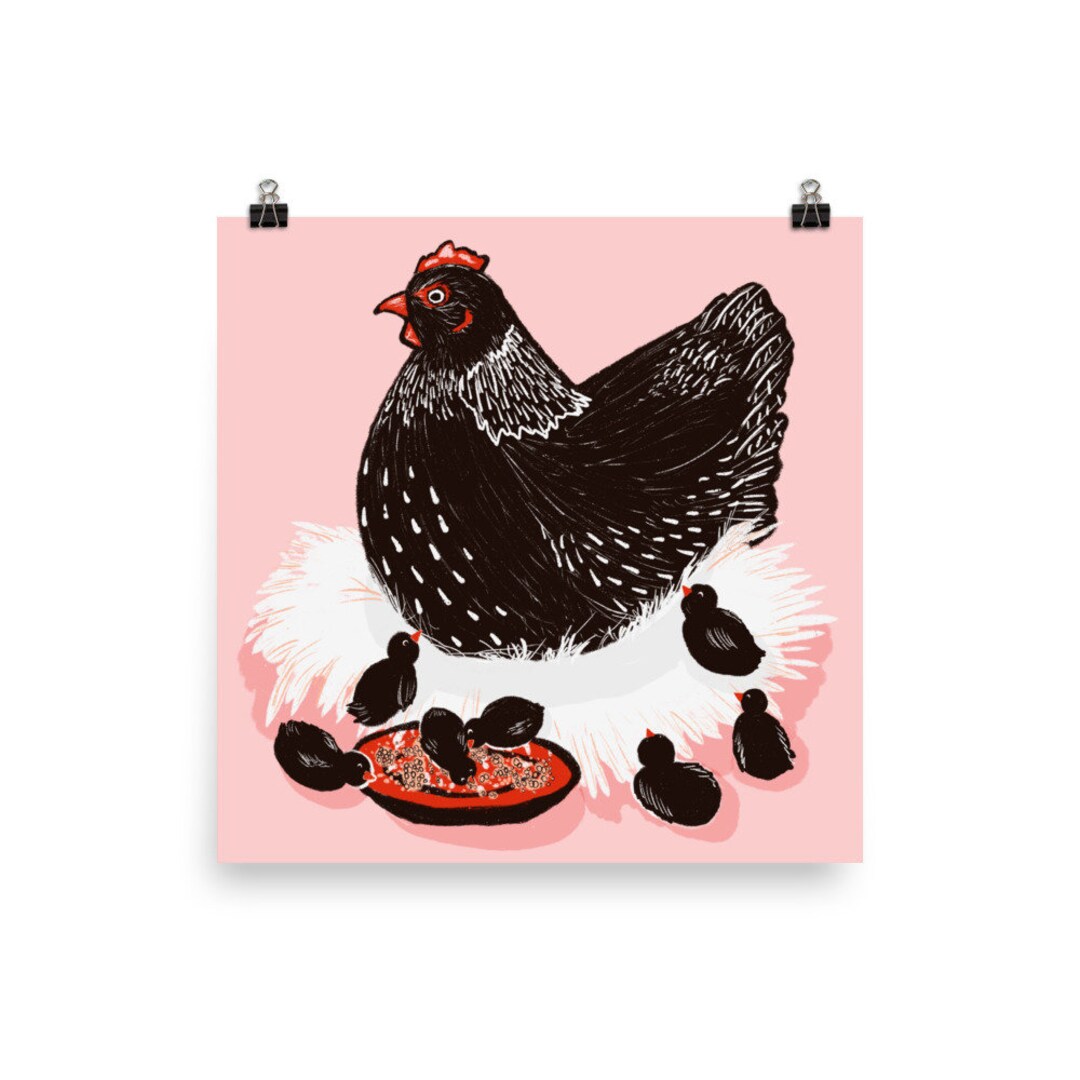 Mother Hen Poster - Etsy