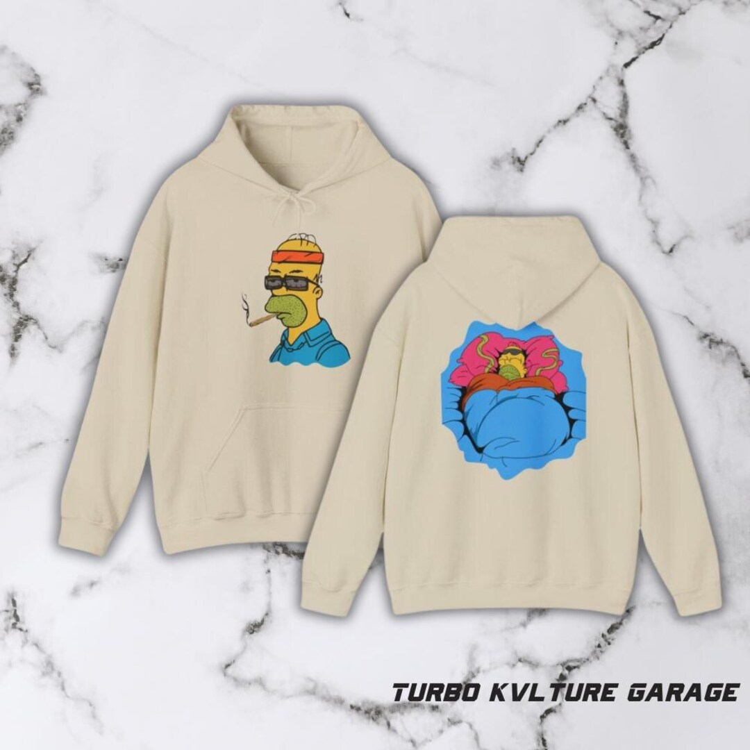 420 Simpsons Hoodie Simpsons Family Hoodie, Cartoon Lover Hoodie ...