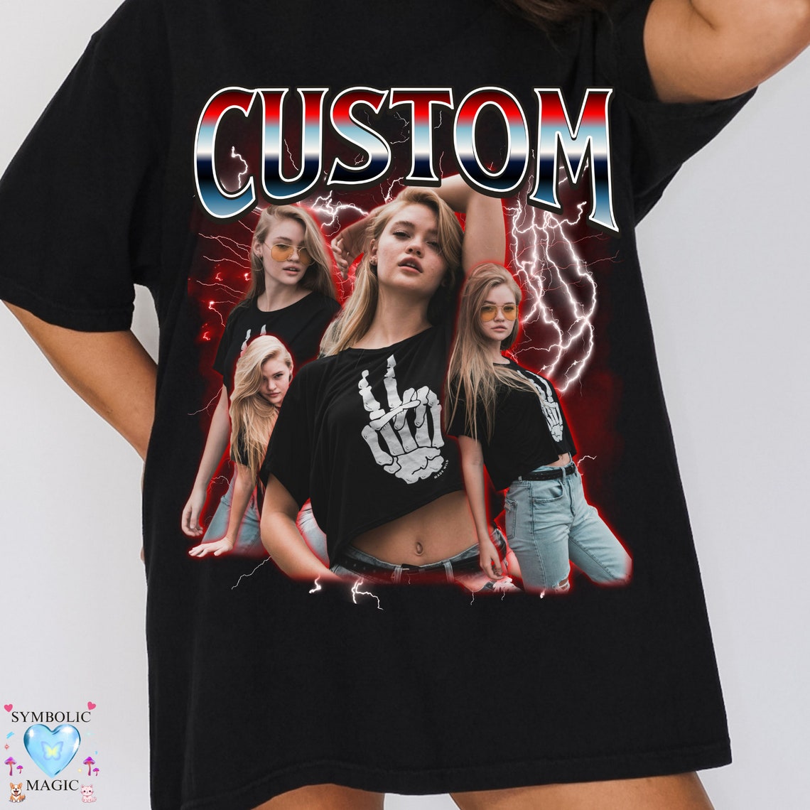 Custom Bootleg Rap Tee,custom Photo Vintage 90s T-shirt,90s Vintage ...