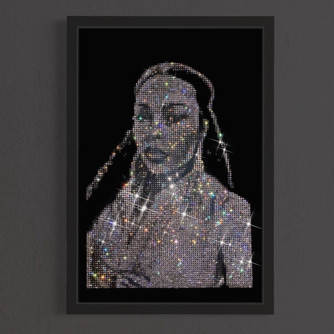 Drawing From Photo, Swarovski Portrait - Etsy