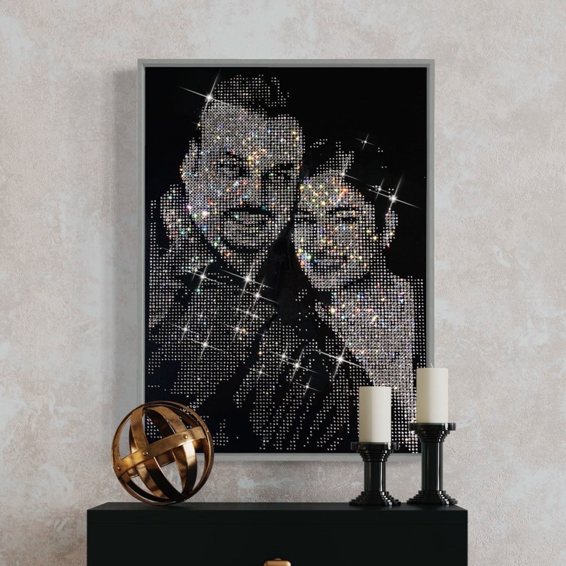Drawing From Photo, Swarovski Portrait - Etsy