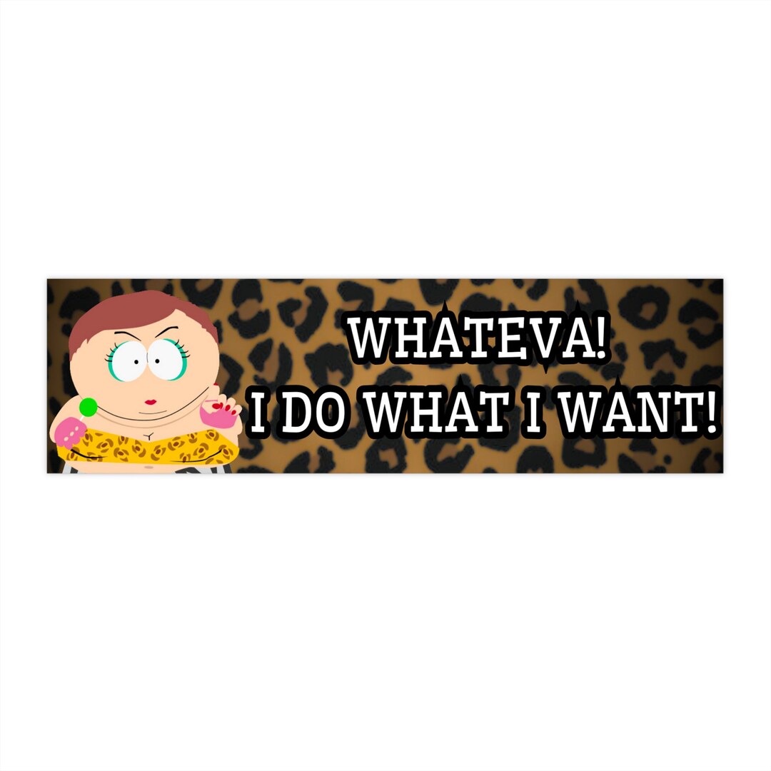 Cartman Bumper Sticker, South Park Bumper Sticker, Cartoon Car ...