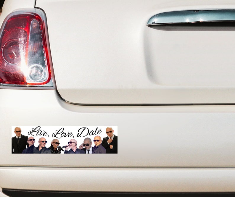 Pitbull Dale Bumper Sticker Live Love Laugh Sticker Mr. - Etsy