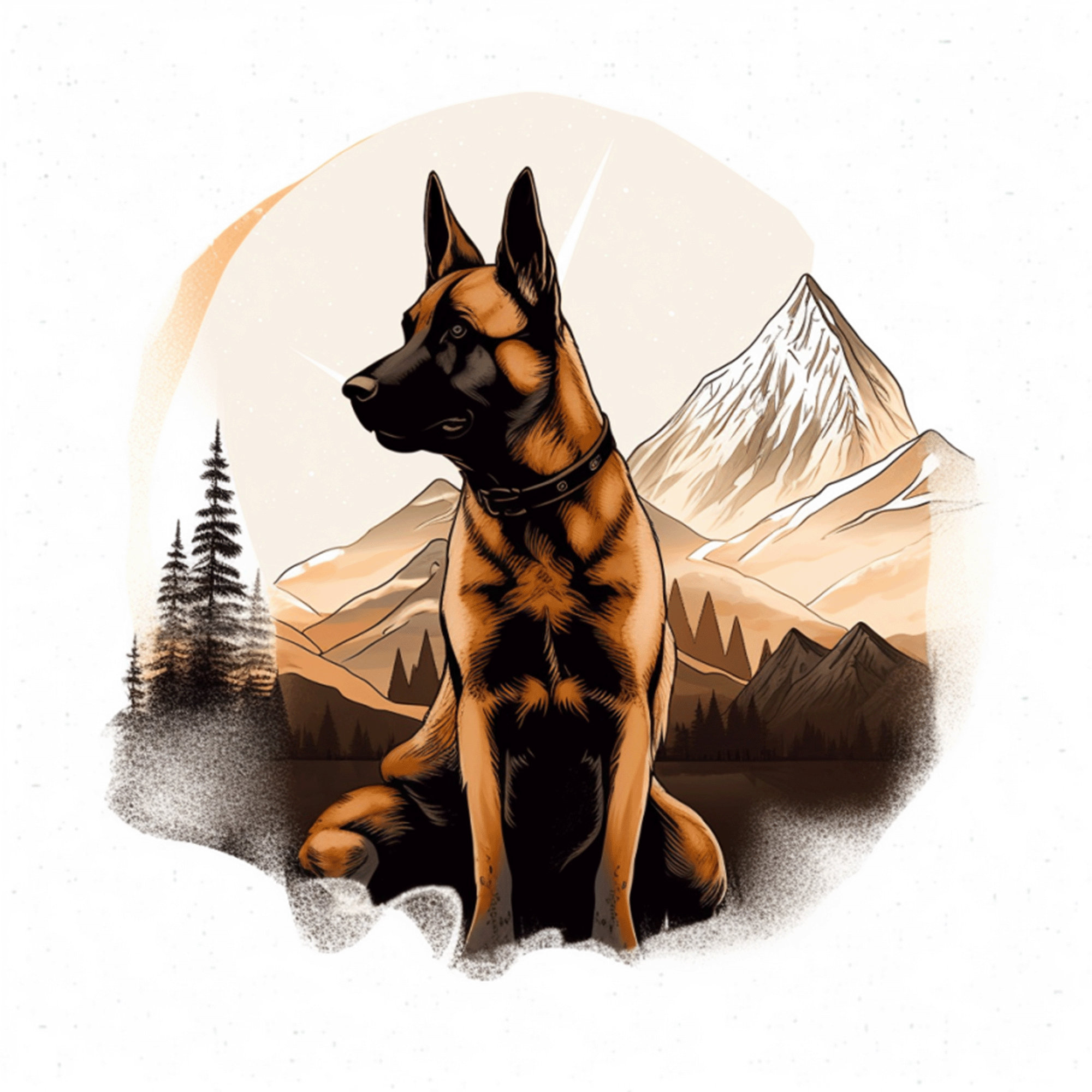 Malinois PNG Bundle: 10 High-quality Unique Belgian Malinois Clipart ...