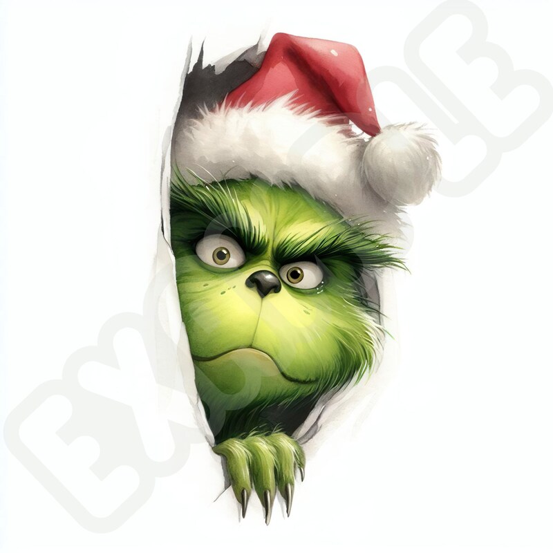 Grinch Clip Art - Etsy Canada