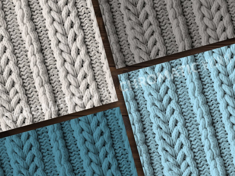 Winter Knit Sweater Texture Seamless Digital Paper - Repeat Pattern in ...