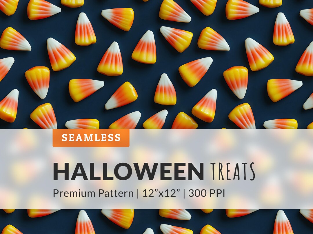 Candy Corn Seamless Digital Paper - Realistic 3D Repeat Pattern for ...