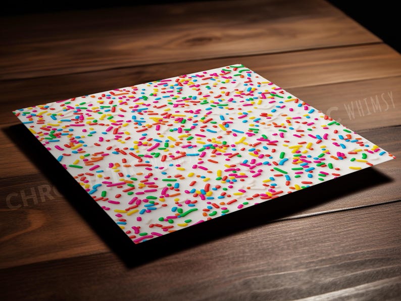 Rainbow Sprinkle Seamless Digital Paper - Realistic Repeat Pattern for ...