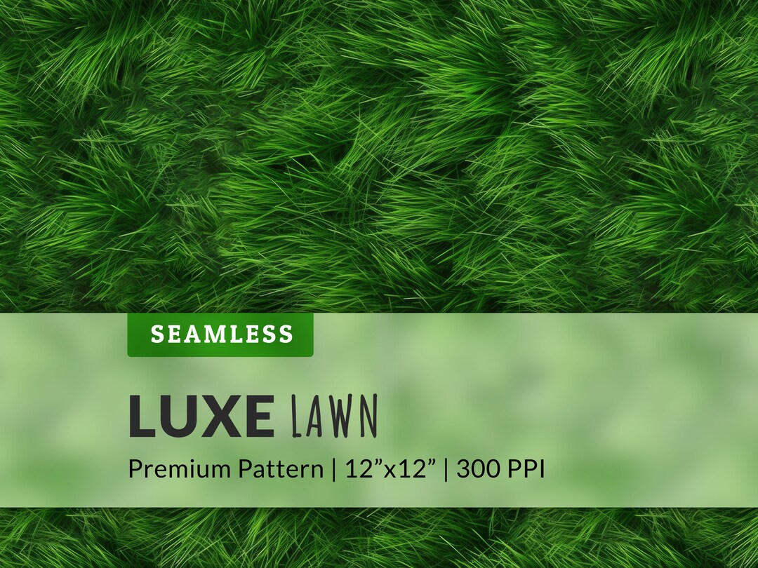 Realistic Grass Seamless Digital Paper - Repeat Pattern With Natural ...