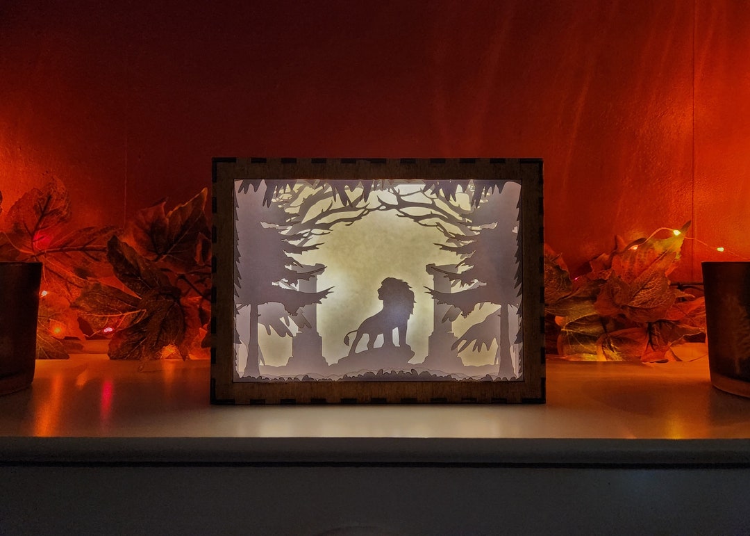 Handcrafted Narnia Shadow Box Light - Majestic Aslan's Realm Scene - Etsy