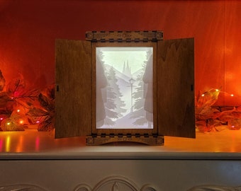 The Narnia Chronicles Shadow Box Book Nook Beautiful LED Paper Light ...