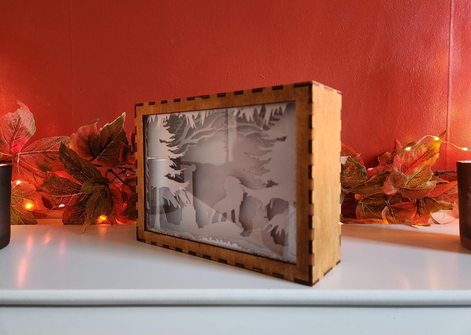 Handcrafted Narnia Shadow Box Light - Majestic Aslan's Realm Scene - Etsy