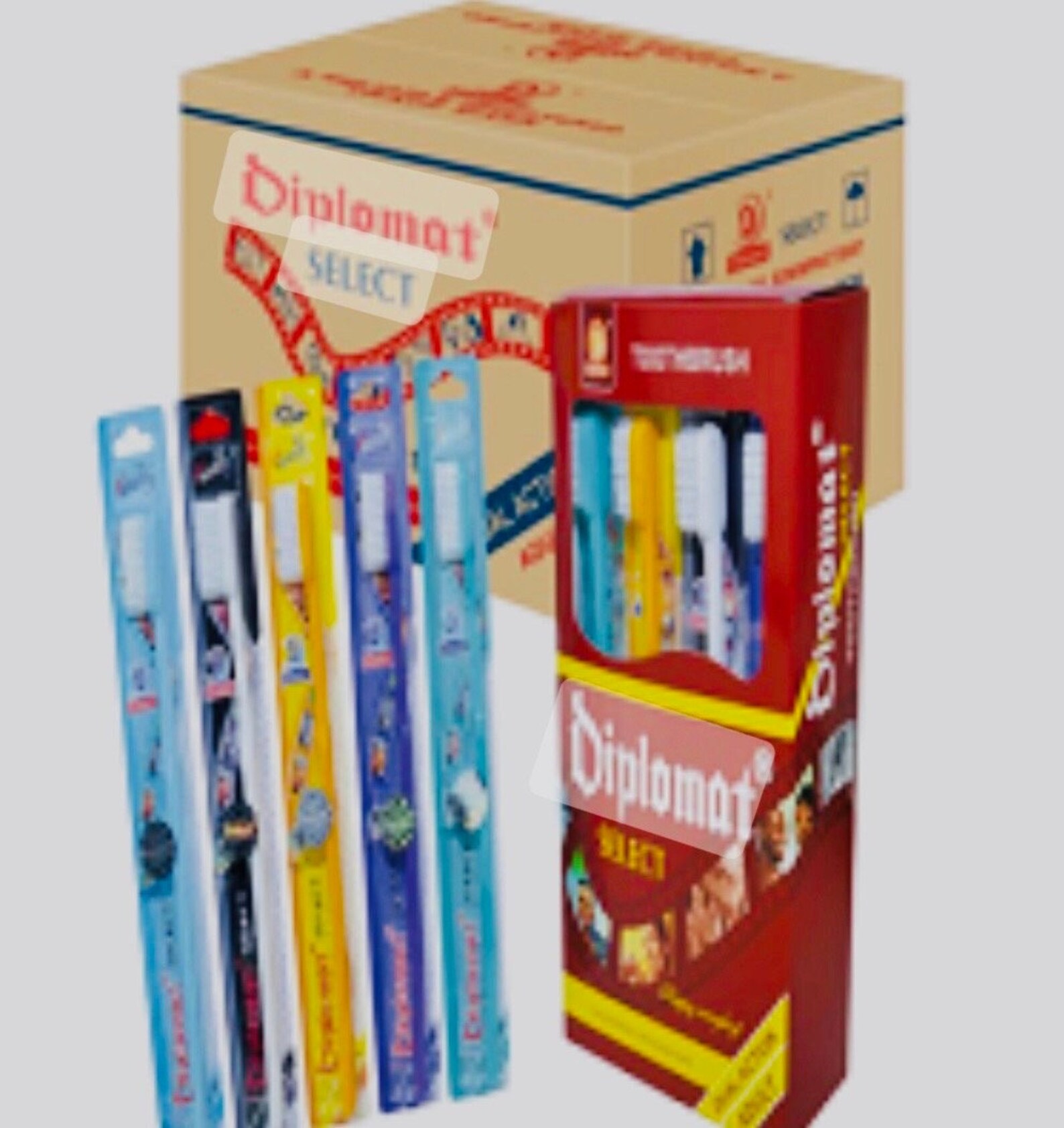 Diplomat Original Smokers Extra Hard Bristle Innovative Design ...