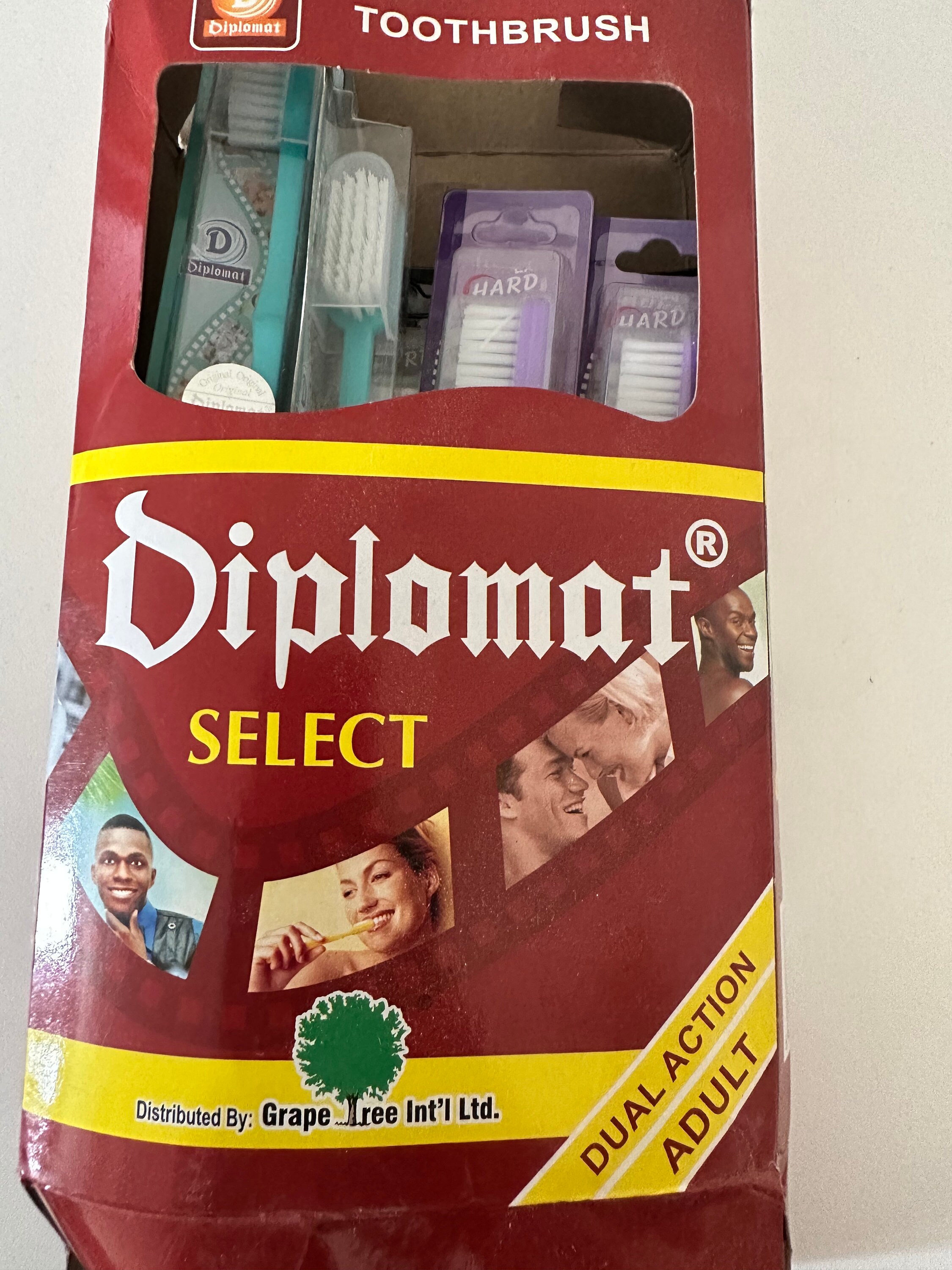 Diplomat Original Smokers Extra Hard Bristle Innovative Design ...